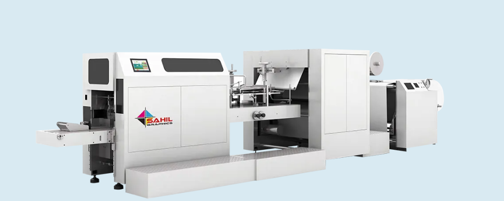 V Bottom Paper Bag Making Machine - Sahil Graphics